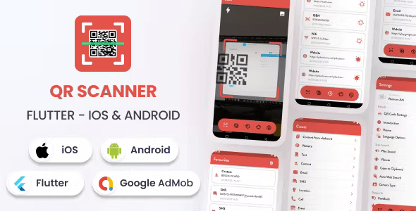 QRcode Scanner & Barcode Reader – Flutter Android & iOS Full App (47 ...