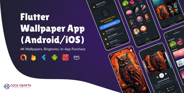 Flutter Wallpaper App with Admin Panel - Official Licence