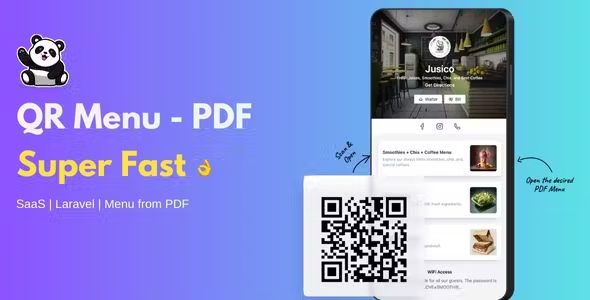 QR Menu - PDF. SaaS script for easy online menu - Official Licence