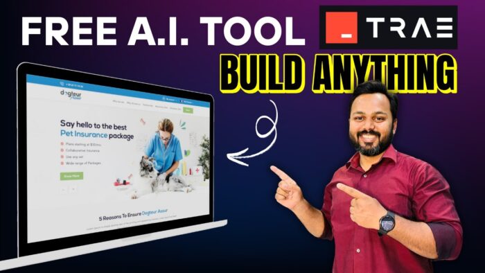 Build a Website in 5 Minutes Using AI | TRAE AI Full Tutorial - Theme ...