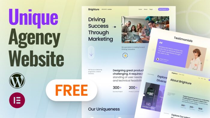 How to Make a FREE Agency Website in 2025 (WordPress & Elementor ...