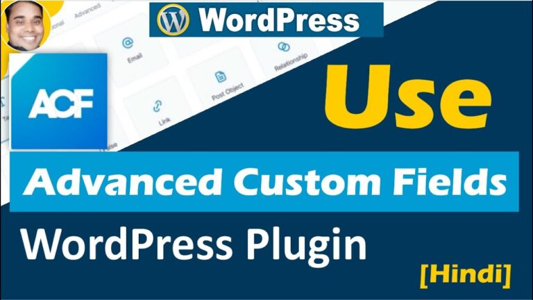 How to Use ACF (Advanced custom Fields ) Wordpress Plugin in Hindi ...