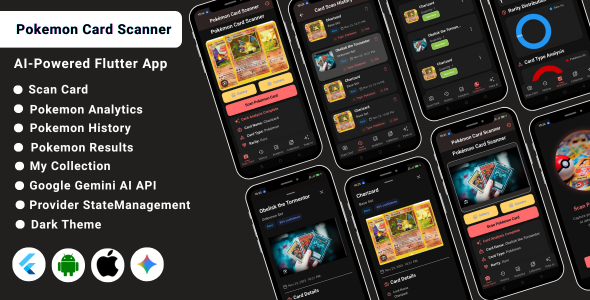 AI-Powered Pokémon Card Scanner Flutter App | Trading Card Identifier ...